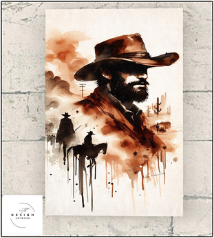 Second Life Marketplace - 08 [15th] Canvas ART - Wild West Lone Rider